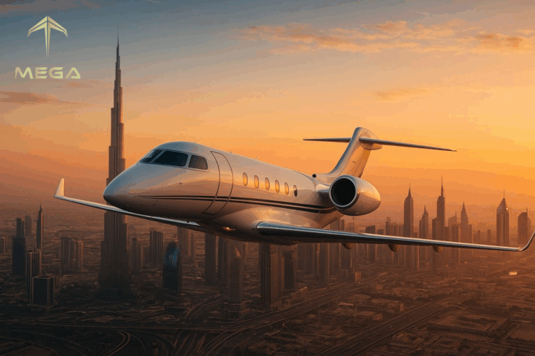 Private Jet Dubai to London – Luxury Charter Services by MEGA